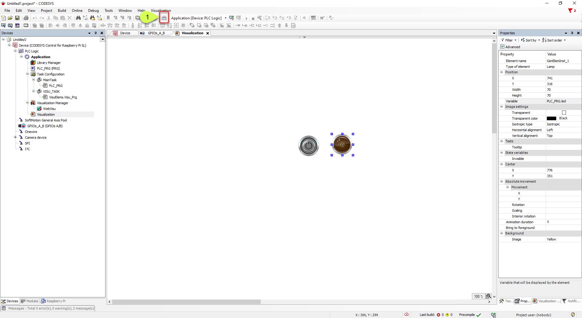 EDGEBOX RPI 200 AND CODESYS : DIGITAL OUTPUT